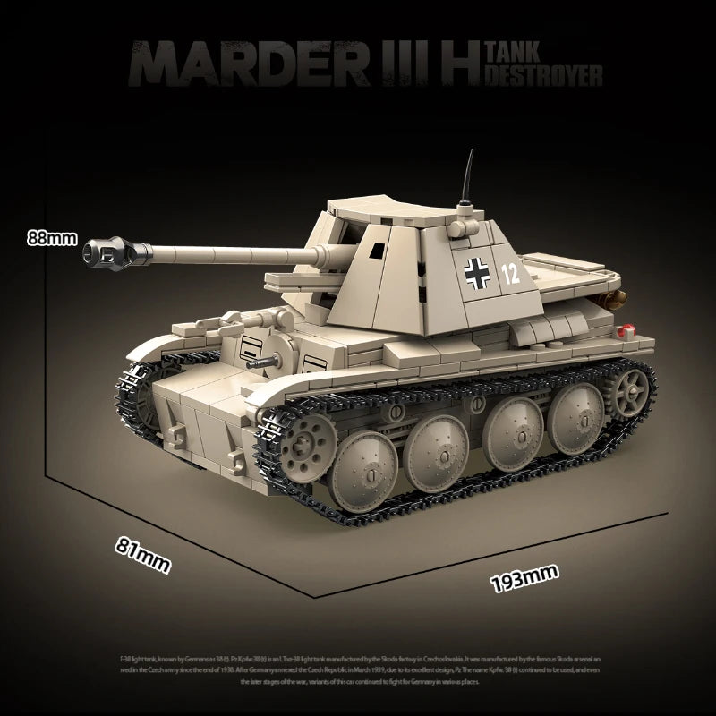 Panzerjäger Marder III H (1942) – Deutschland | Lego Panzer